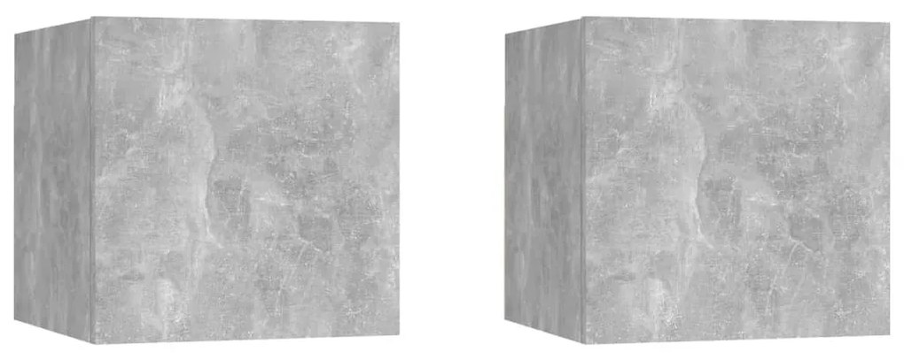 Noční stolky 2 ks betonově šedé 30,5x30x30 cm kompozitní dřevo 3079719