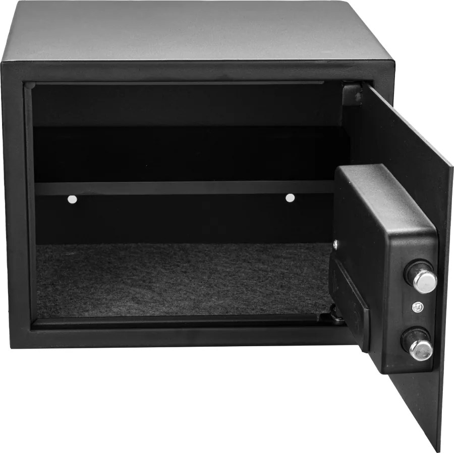 Digitální trezor BestBerg BBSB-2C / 30 x 38 x 30 cm / černá