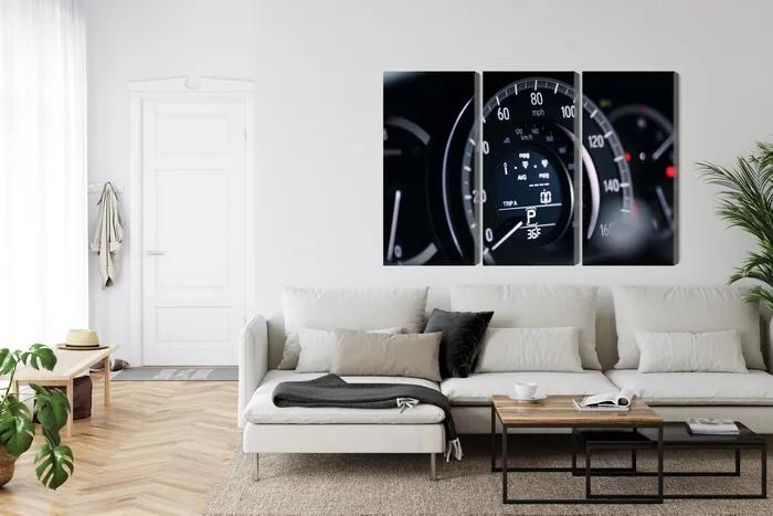 Vícedílný obraz Moderní Auto Rychloměr Nedostatek Nedostatek Plátno Canvas 60x40