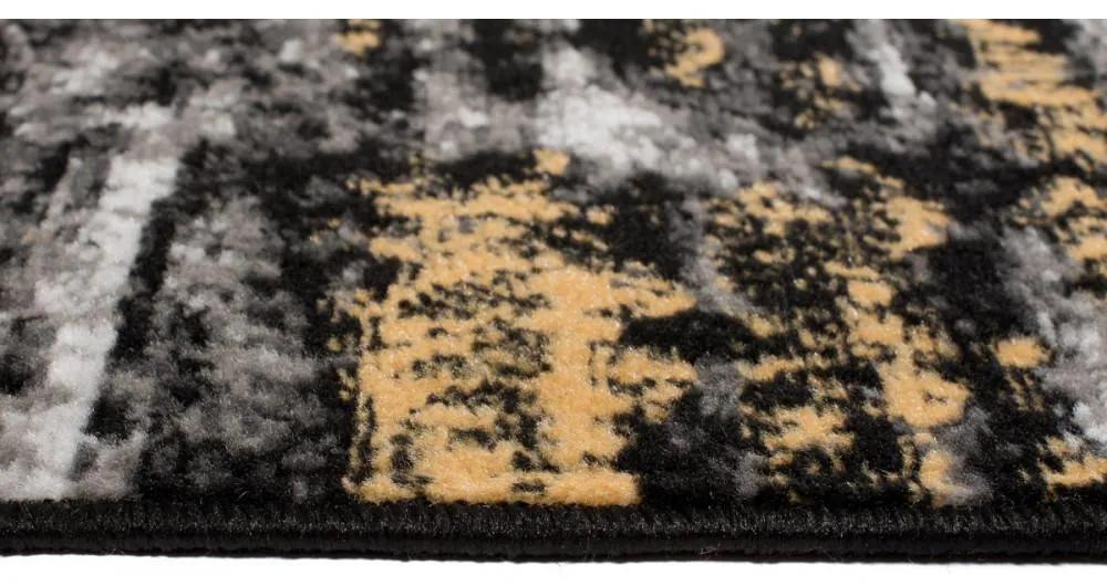 Kusový koberec PP Prince černožlutý 300x400cm