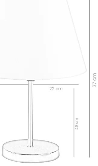 Stolní lampa AYD 1xE27/60W/230V bílá/zlatá