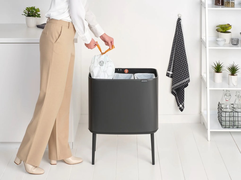 Brabantia BO Touch Bin 3x11L tmavě šedá