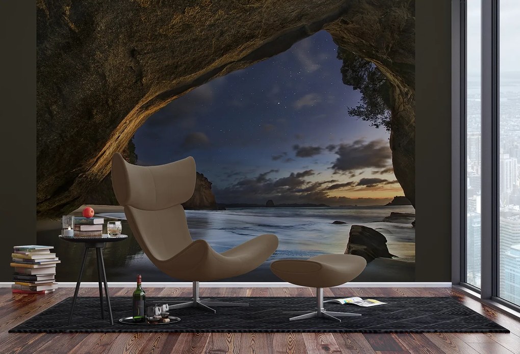 Fototapeta na míru Zátoka Cathedral Cove | Vliesová fototapeta na zed' | DFTNXXL3000