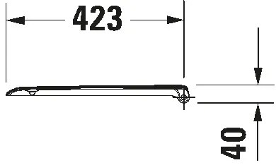 Duravit 67390099 - Záchodové prkénko SoftClose D-CODE 35x43,8 cm bílá