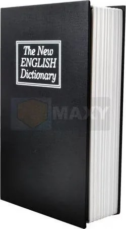 Bezpečný trezor ve tvaru knihy – schránka ukrytá v knize