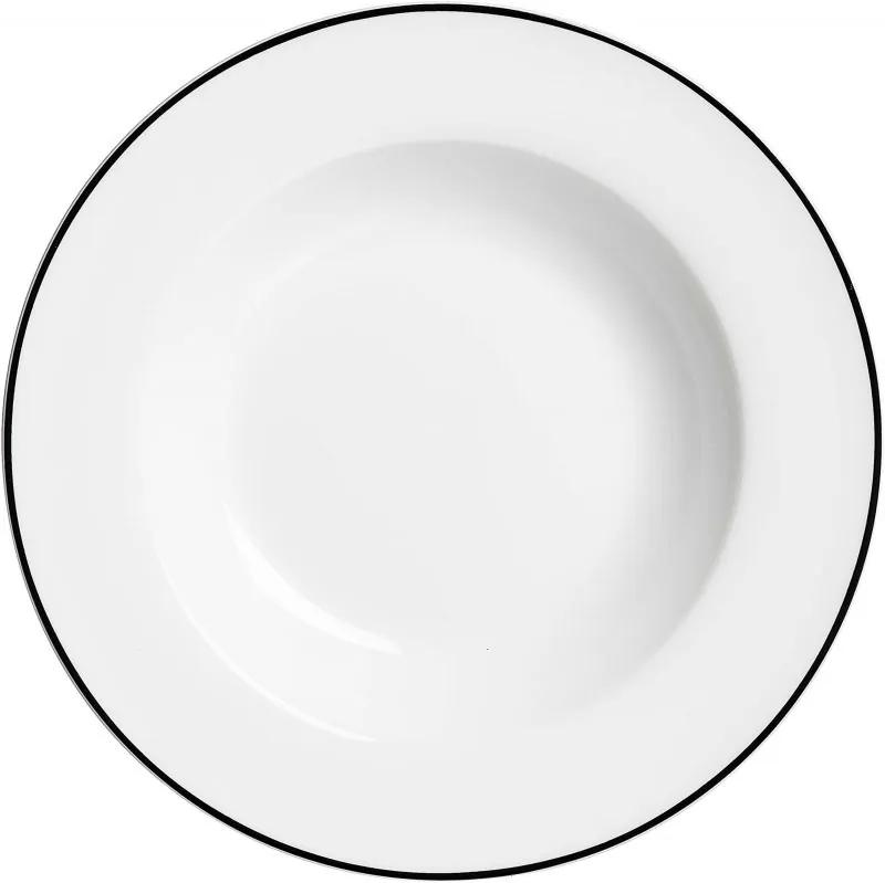 Hluboký talíř 22 cm Lineo, bílý