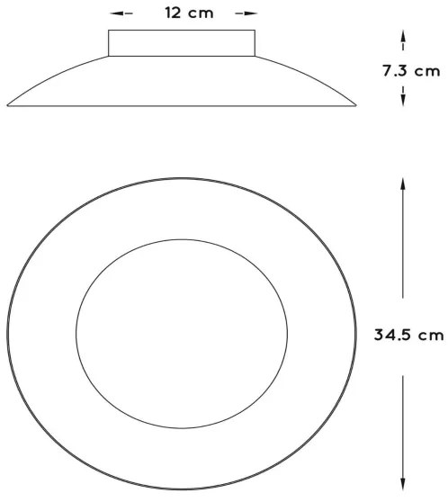 Lucide 79177/12/30 - LED Stropní svítidlo FOSKAL LED/12W/230V