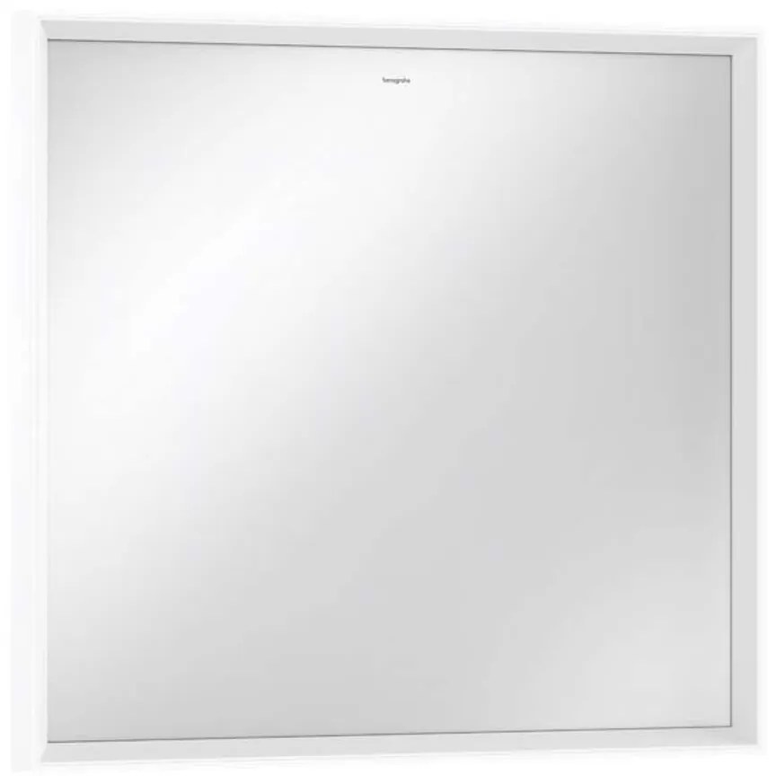 Hansgrohe Xarita E - Zrcadlo s LED osvětlením a vyhříváním, 80x70 cm, IR senzor, matná bílá 54996700