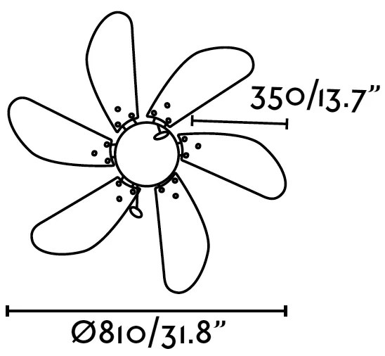FARO 33185 PALAO, stropní ventilátor se světlem