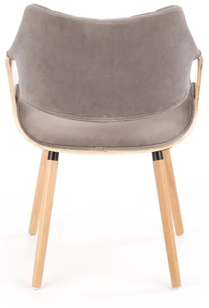 Halmar Jídelní židle K396, šedá