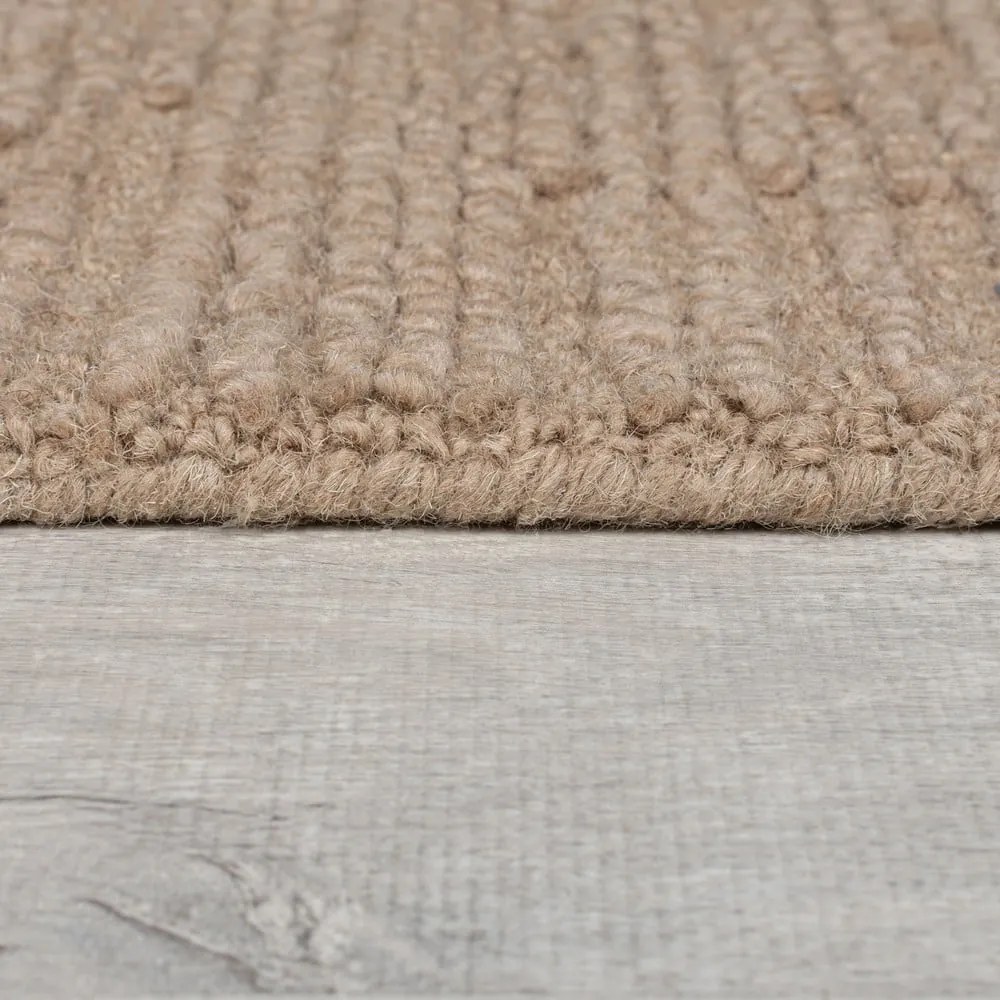 Béžový ručně tkaný vlněný koberec 200x290 cm Harris Boucle – Flair Rugs