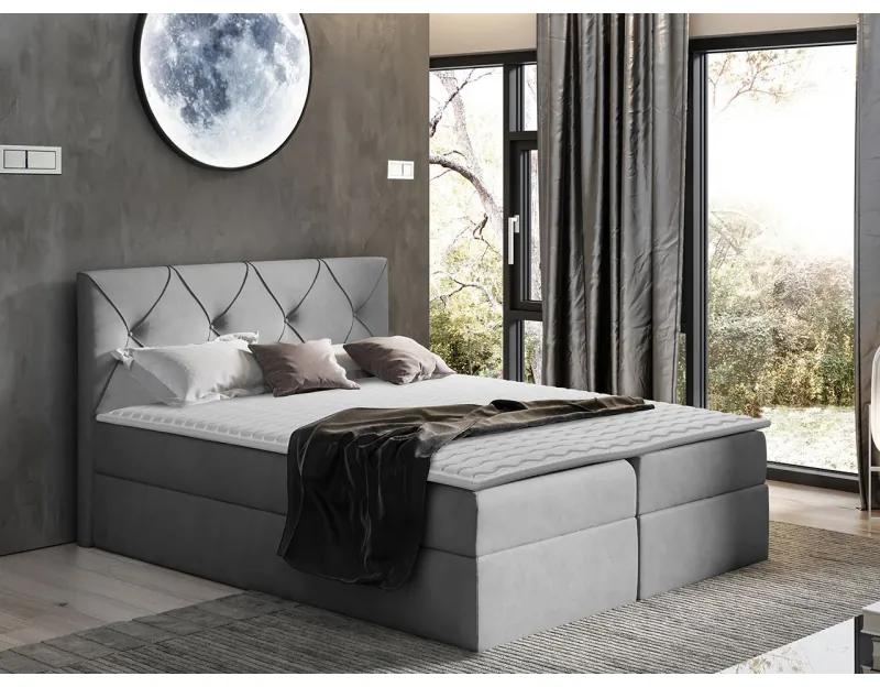 Kontinentální postel Xirious, Rozměr postele: 160 x 200 cm, Barva:: Mono 244