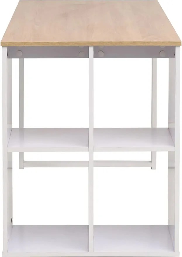 Psací stůl 120 x 60 x 75 cm dub a bílý 245720