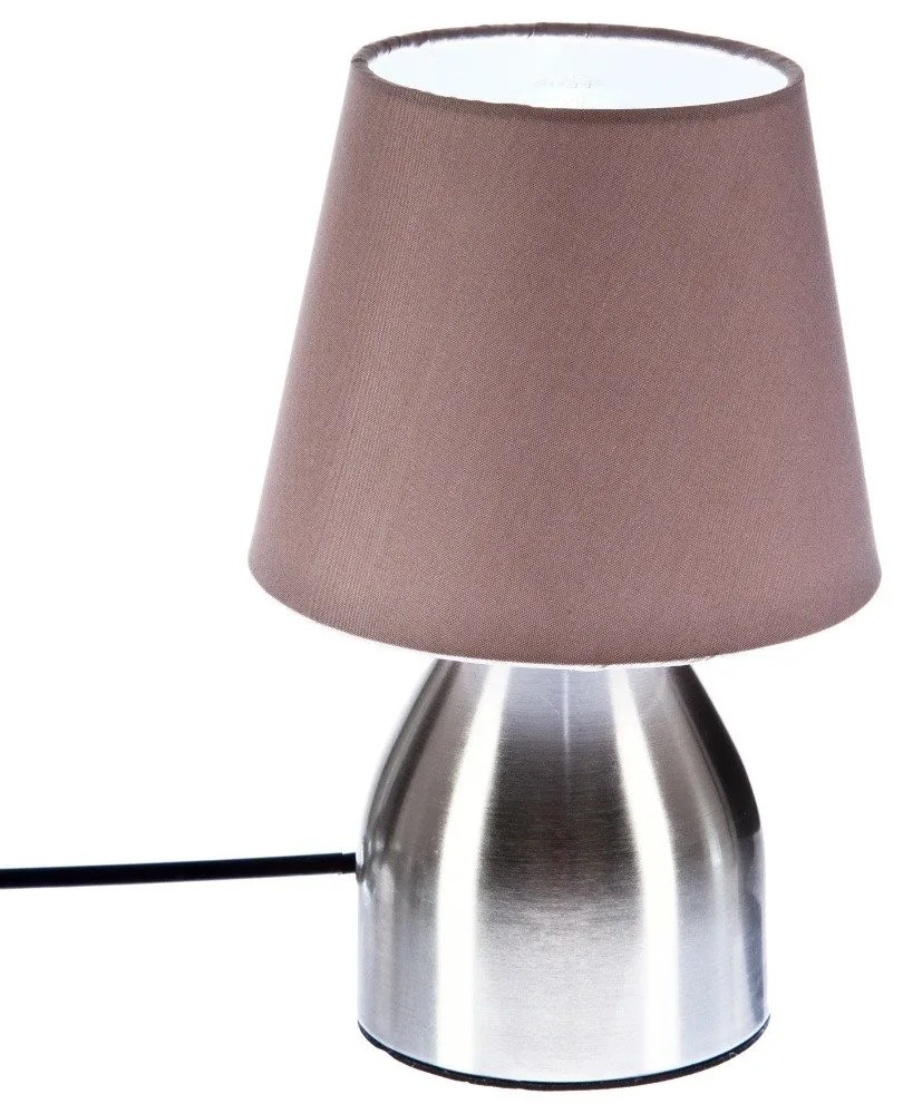 Stolní lampa CHEVET TOUCH, kov, 20 cm, barva hnědá