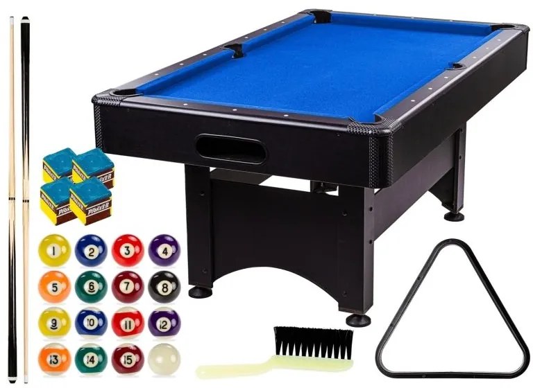 GamesPlanet® Kulečníkový stůl s vybavením 6ft, modrá