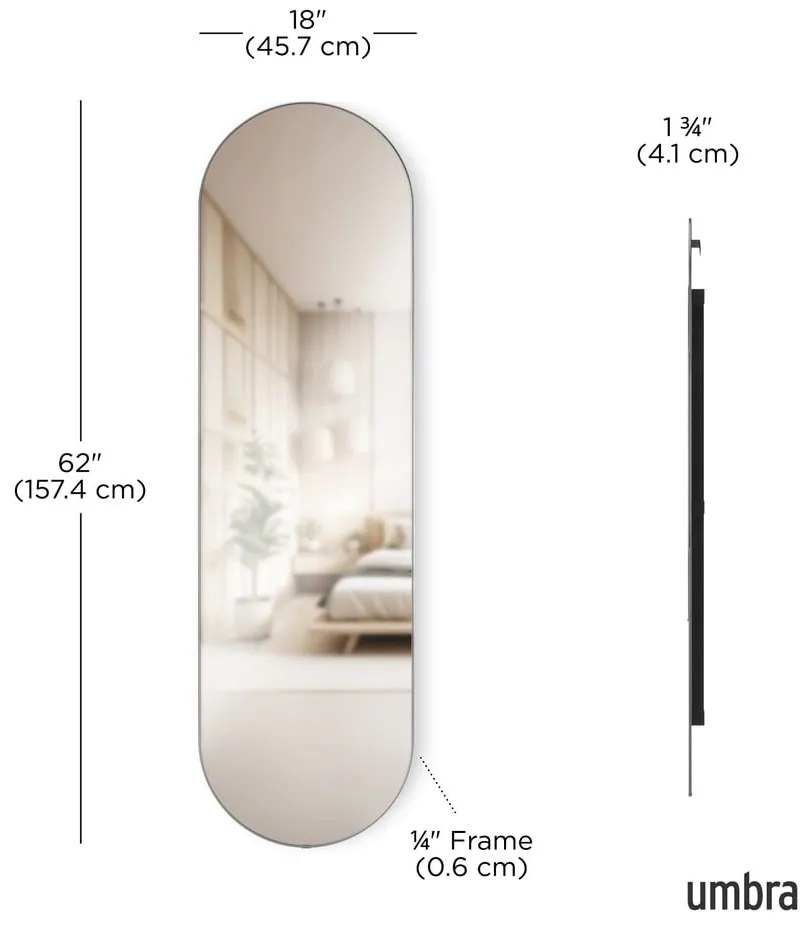 Nástěnné/stojací zrcadlo 46x157 cm Hubba – Umbra