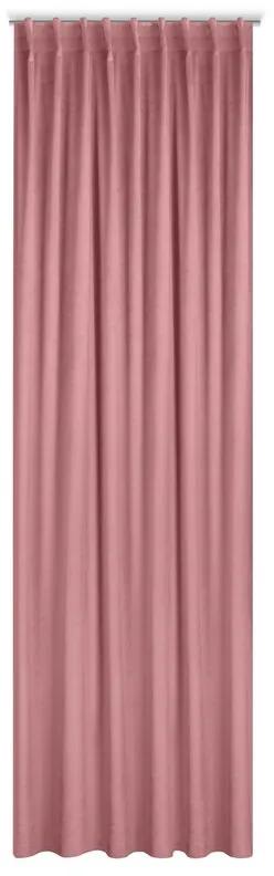 Tmavě růžový sametový závěs na flex pásce MADI 140 x 300 cm