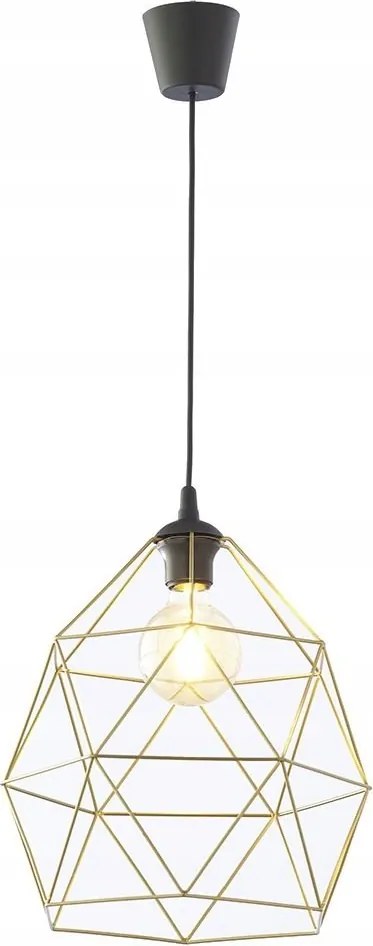 Závěsná drátěná lampa Galaxy Black/gold XL 3457 Tk Lighting