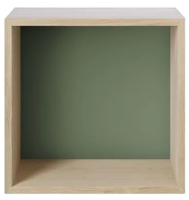 Muuto Police Mini Stacked medium, oak / green