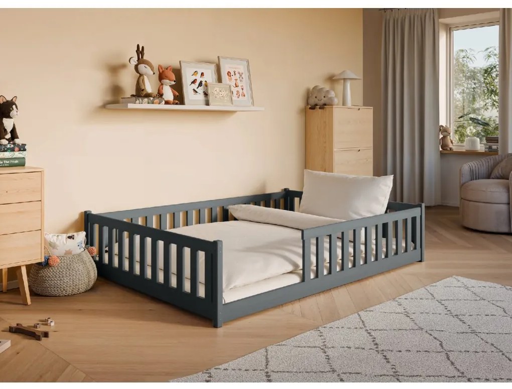Lano Furniture Dětská postel MATI grafit Rozměr (cm): 140x200