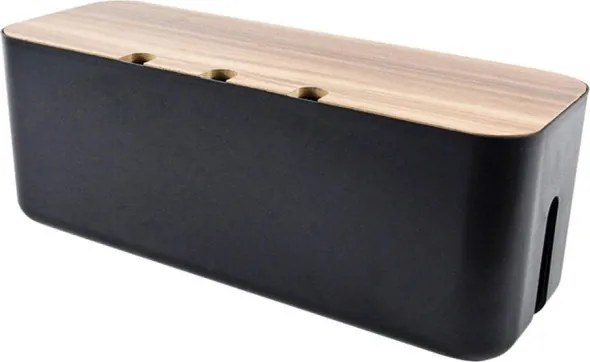 Organizér pro kabely černý / hnědý