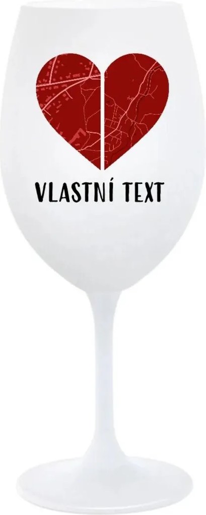 Personalizovaná sklenice - Dvě místa, jedno srdce