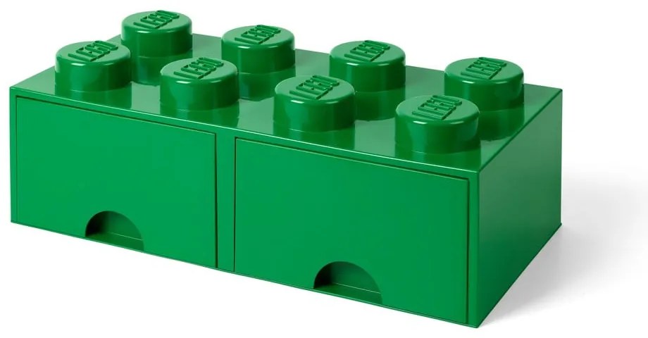 Zelený úložný box se 2 šuplíky LEGO® Biano.cz