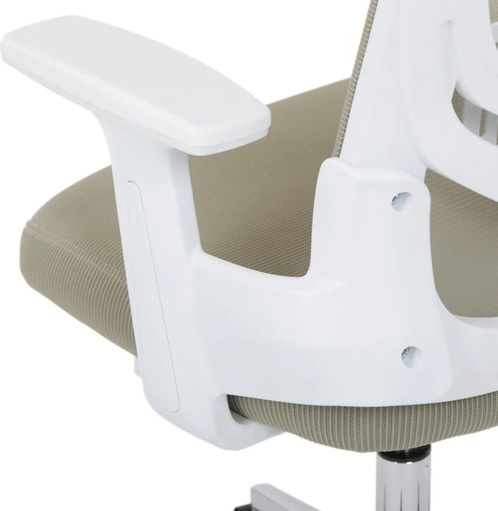 Ergonomická kancelářská židle EMILIE - béžová síťovina