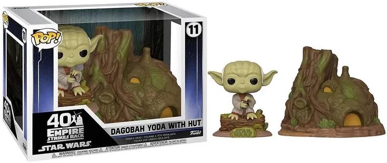 Figurka funko pop! star wars the empire strikes back 40th dagobah yoda with hut 11