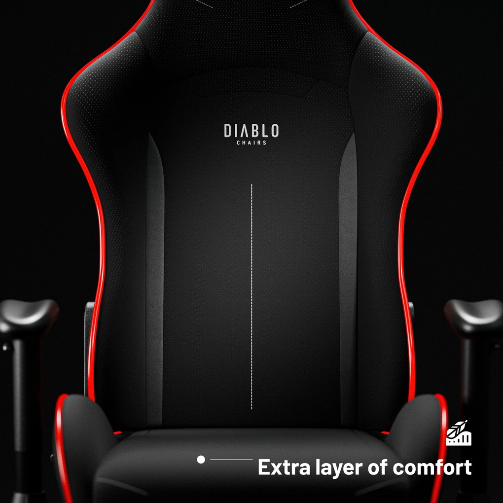 Herní židle LED RGB, černá: Diablo X-Starter