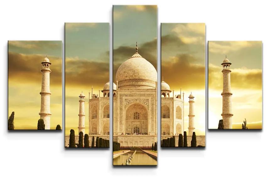 Sablio Obraz - 5-dílný Taj Mahal - 125x90 cm