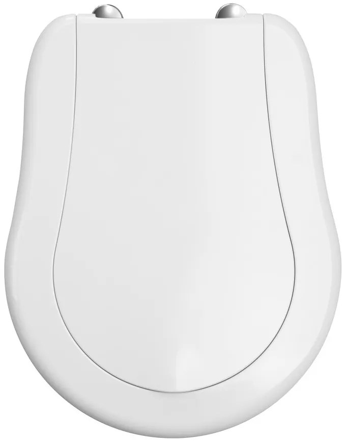 Kerasan, RETRO WC sedátko, Soft Close, bílá/chrom, 108901