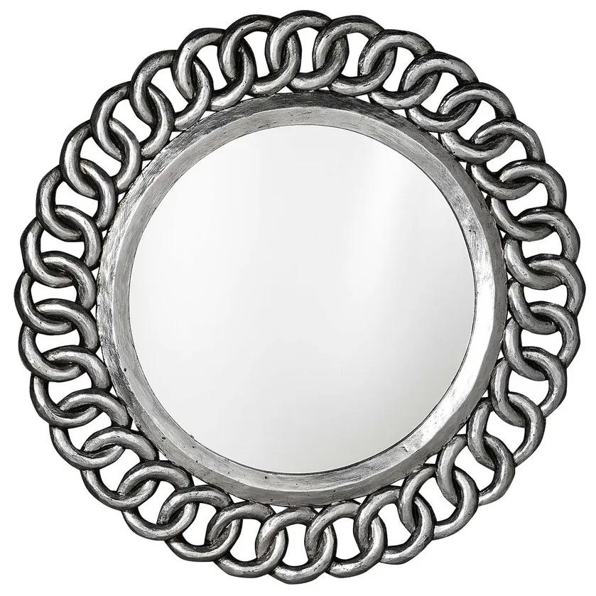 Sapho CERCLE kulaté zrcadlo v rámu, 80x80cm, stříbrná - IN138
