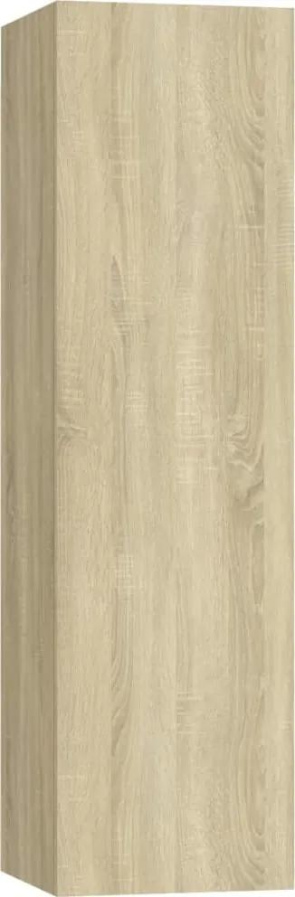 vidaXL 4dílný set TV skříněk kompozitní dřevo [3114328] Barva: bílá s vysokým leskem
