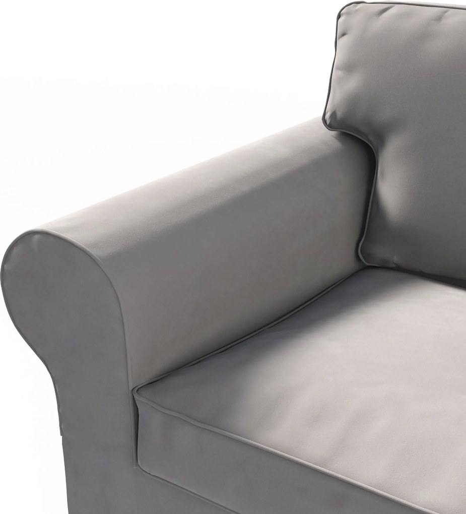 Potah na pohovku IKEA Ektorp 2-místná rozkládací  NOVÝ MODEL 2012 barva šedá látka lesklé, sametová