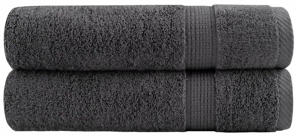 Prémiové ručníky SOLUND 2 ks antracitové 50x100 cm 600 g/m² 137156