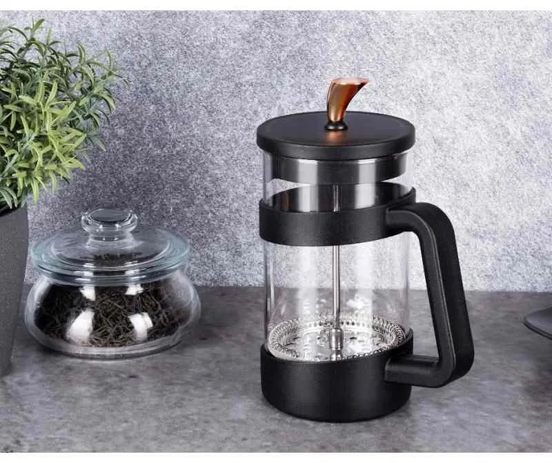 BERLINGERHAUS Konvice na čaj a kávu French Press 350 ml Black Rose Collection BH-7614