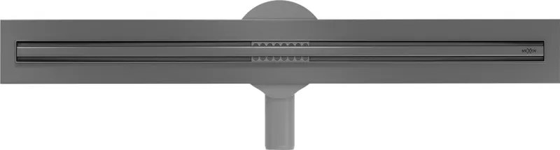 Mexen Flat 360° Slim rotační lineární odtok 60 cm, gun gray kartáčovaný - 1E41060