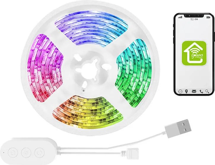 Chytrý WiFi RGB LED světelný pásek Gosund SL1 (2,8 m), Tuya