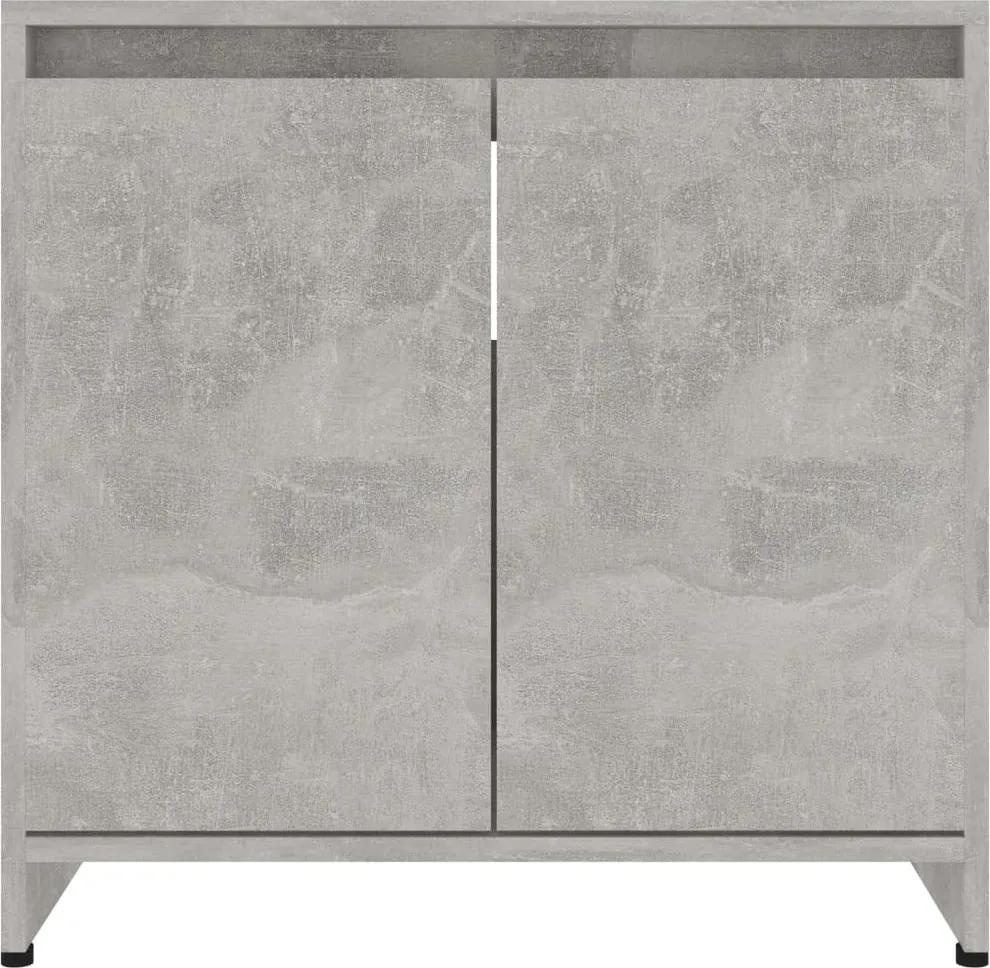 vidaXL Koupelnová skříňka 60 x 33 x 61 cm dřevotříska [802646] Barva: šedá sonoma