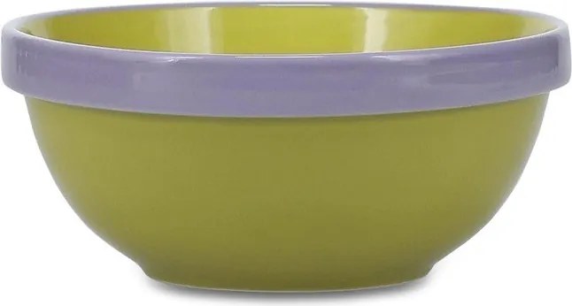 Zelená/fialová miska z kameniny 710 ml Duo – ONA
