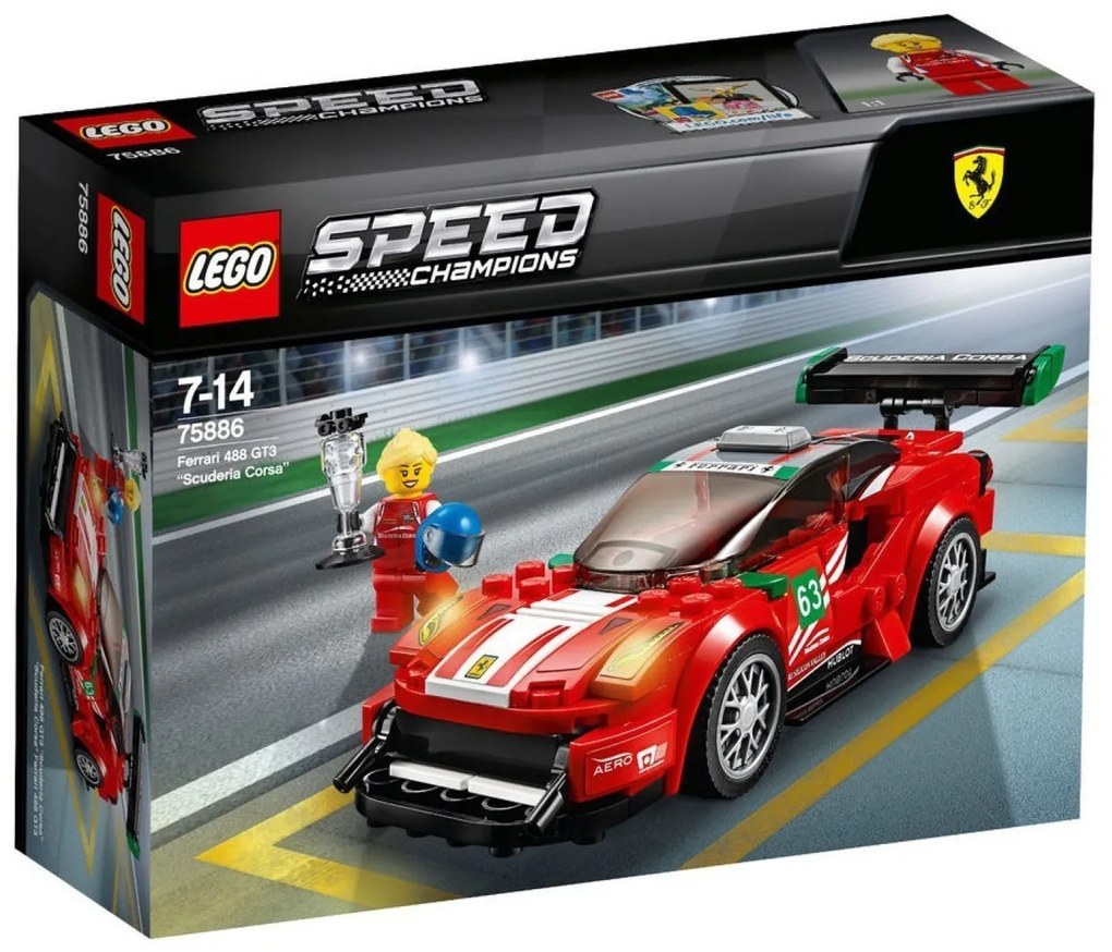 Stavebnice lego speed champions 75886 ferrari 488 gt3 scuderia corsa