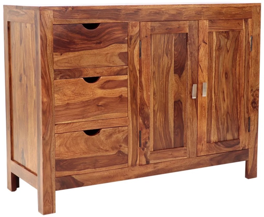 furniture-nabytek.cz - Rustikální komoda z masivního dřeva palisandr 120x90x45