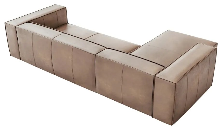Světle hnědá kožená rohová pohovka (levý roh) Madame – Windsor &amp; Co Sofas