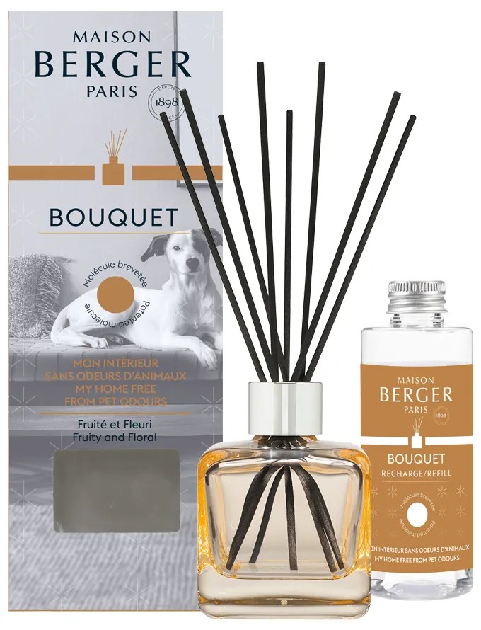 Maison Berger Paris BERGER My home free from pet odours/Zvířata difuzér s náplní kostka 0,1l 7761