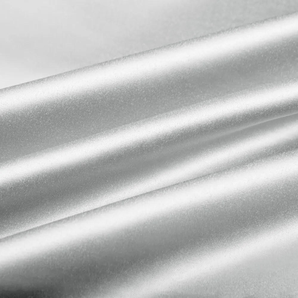 Biante Saténový obdélníkový ubrus polyesterový Satén LUX-011 Stříbrný 60x100 cm