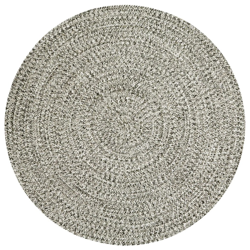 Hanse Home, Kusový koberec Braided 105552 Melange kruh – na ven i na doma, 200x200 (průměr) kruh, béžová, chodba / předsíň