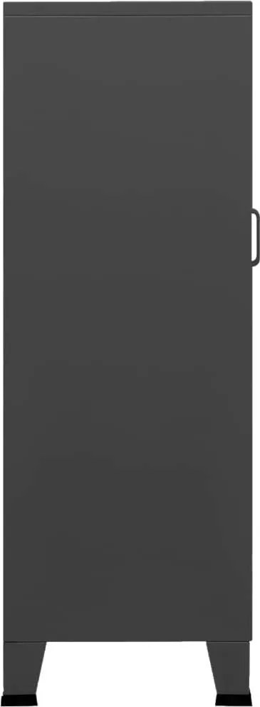 vidaXL Industriální úložná skříň 70 x 40 x 115 cm kov [339623] Barva: Černá