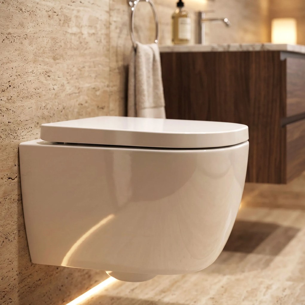 Rea Cubik Mini, závěsná WC mísa, tornado splachování, bílá lesklá, REA-C6539