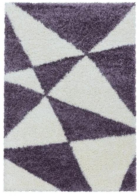 Vopi | Kusový koberec Tango shaggy 3101 lila - 280 x 370 cm